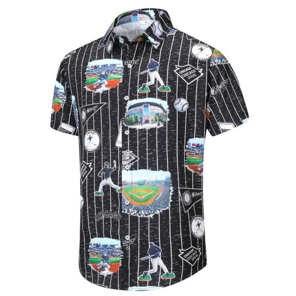 Unbranded | Shirts | New Chicago White Sox Pinstripe Button Up Shirt Black Mens | Poshmark